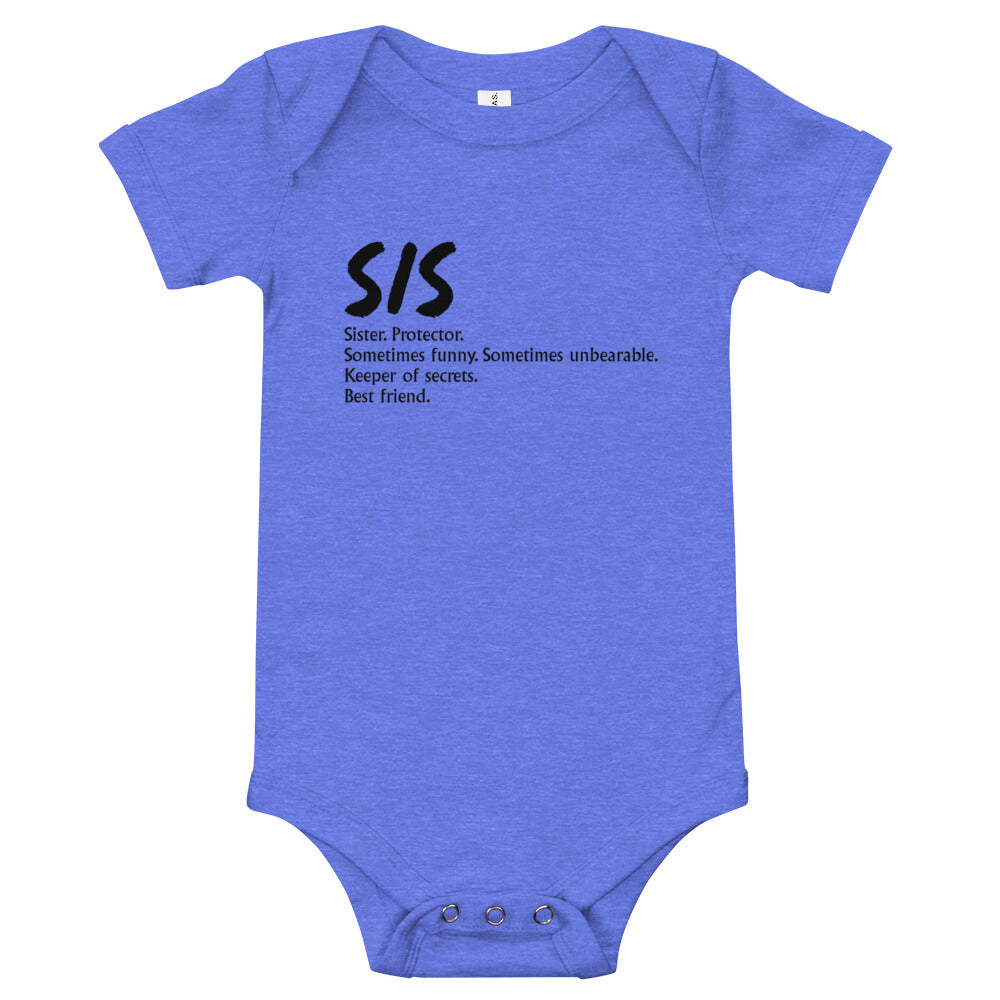 SIS DEFINITION RAKSHA BANDHAN ONESIE FOR BABY – Aarika's Closet